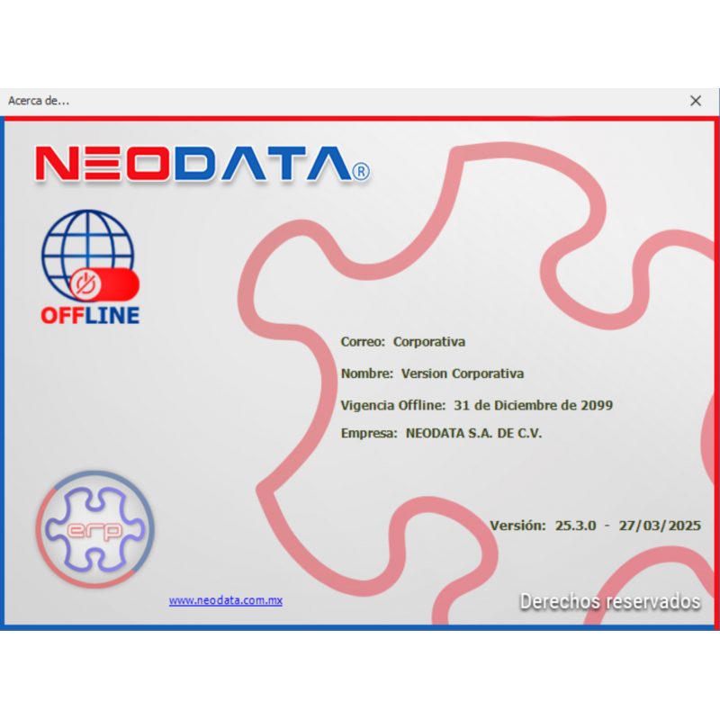 NEODATA ERP 2025 25.4